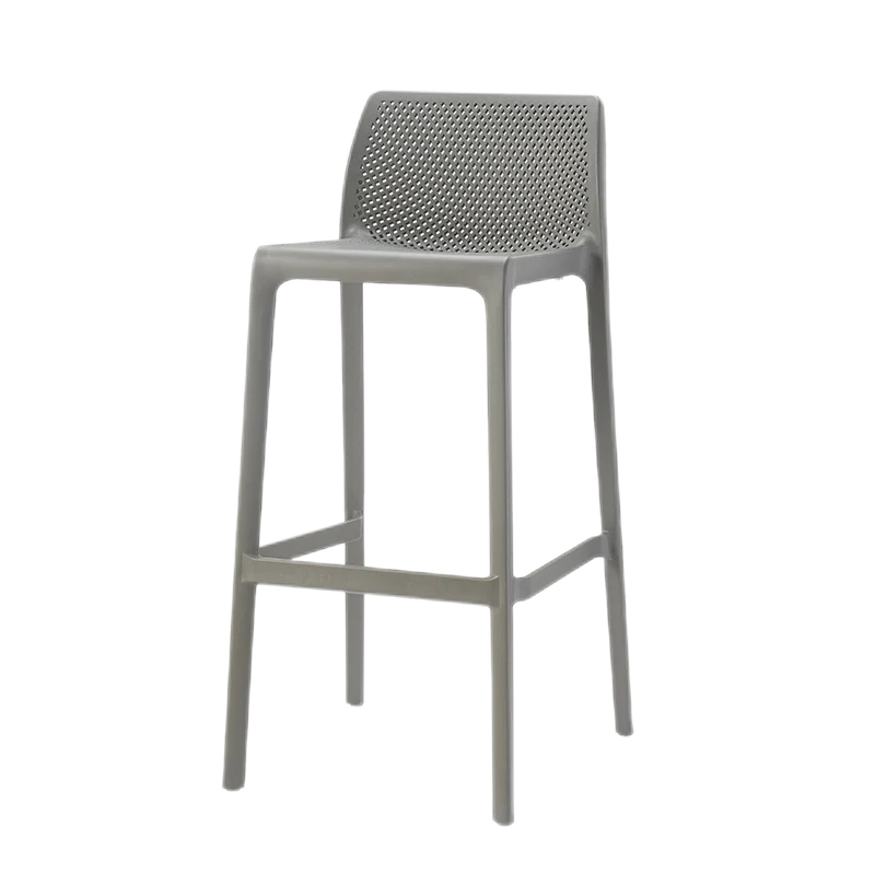 Stackable Plastic Bar Stool with Low Back and Armless Design Counter ...