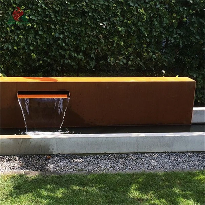 Modern Corten Steel Garden Pond Water Feature Fountain for Outdoor ...