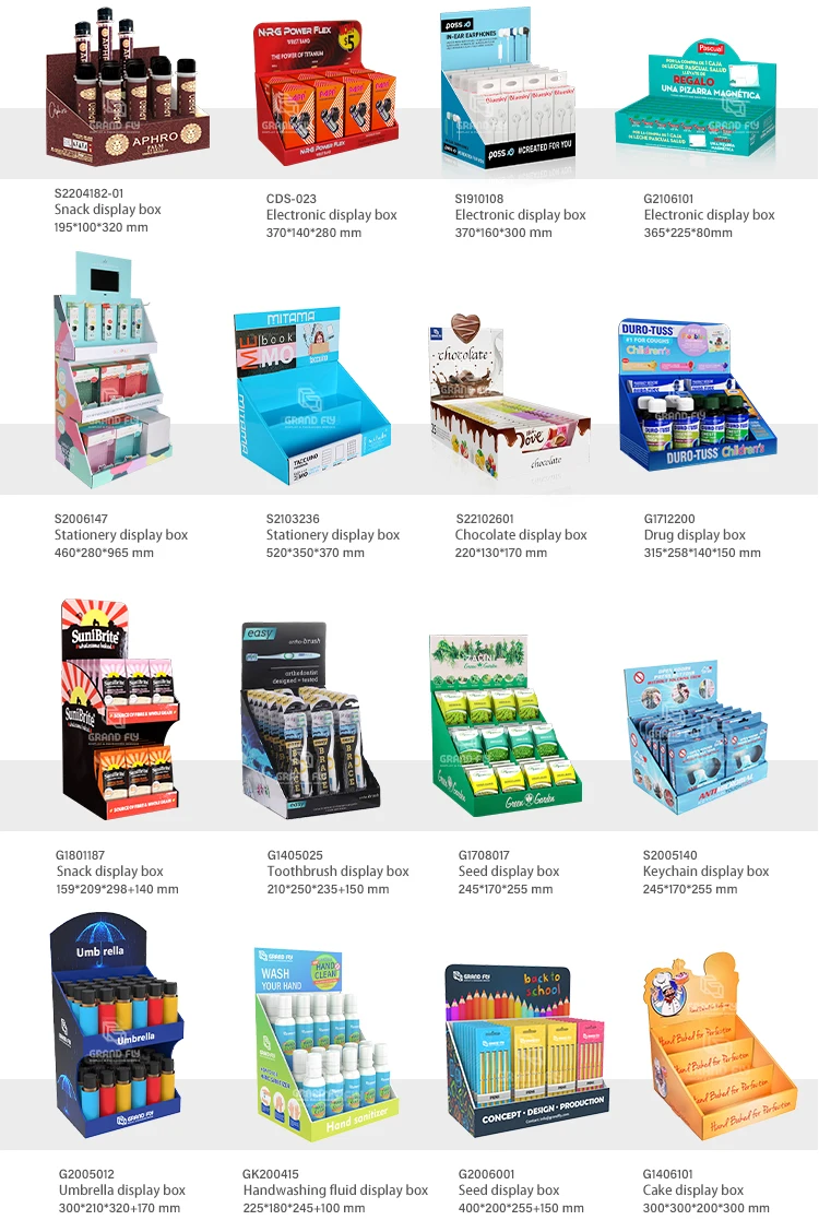 Custom Cardboard Countertop Packaging Retail Ready Display Unit ...