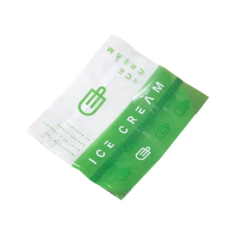 Custom print plastic heat seal empaque de helado ice lolly cream pop ...