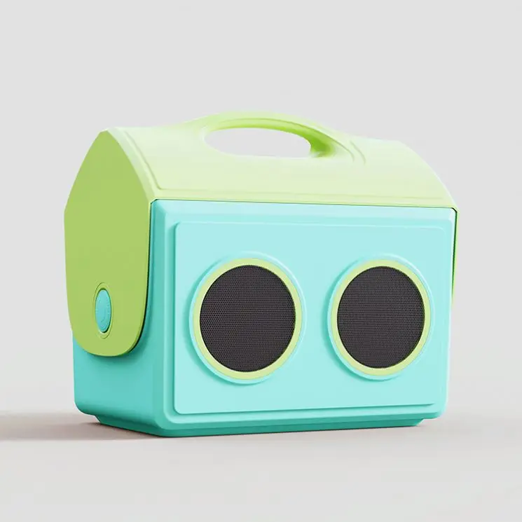 Custom Portable 14L Cooler Square Plastic Ice Chest Food Beer Camping ...