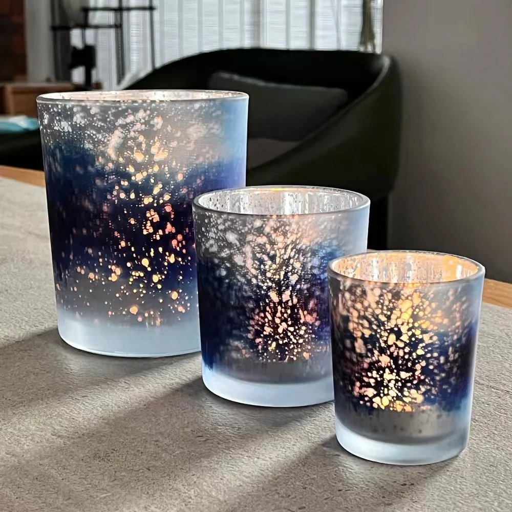 Custom Luxury Modern Fashion Unique Fancy Design Glass Candle Jars For ...