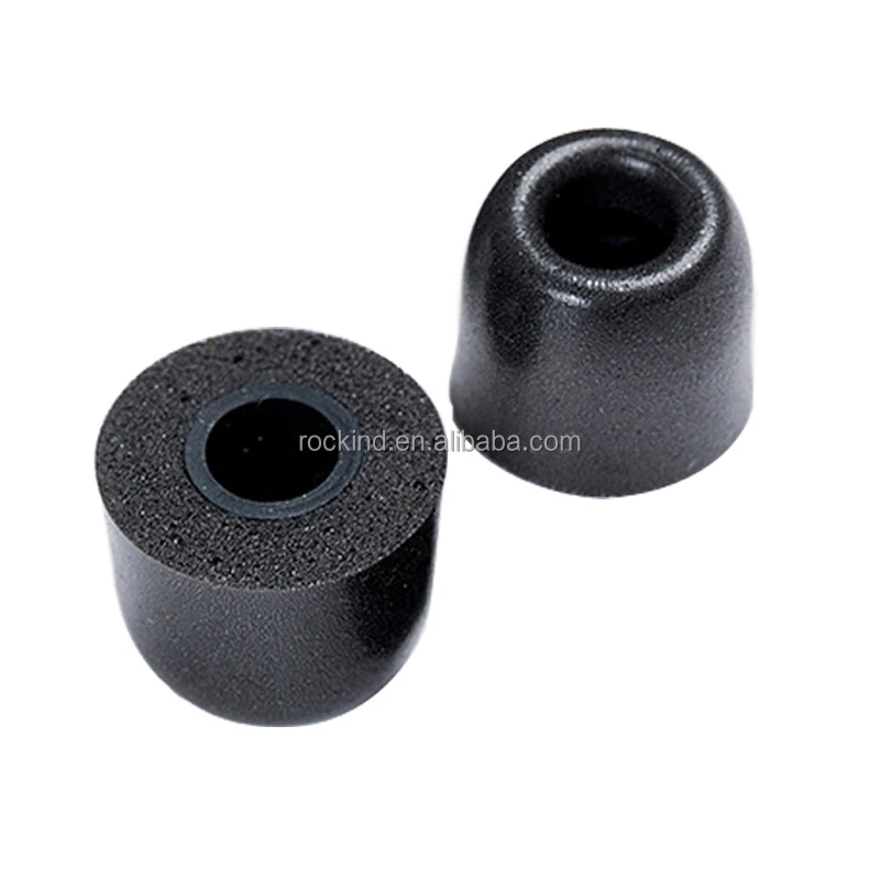 3.5mm Memory Foam Tips For Earbuds With Connector Nozzle 3.7mm To 4.5mm ...