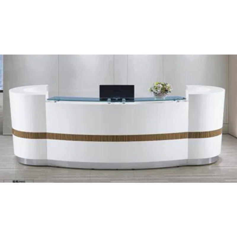 modern beauty salon counter wood hospital front office reception desk ...