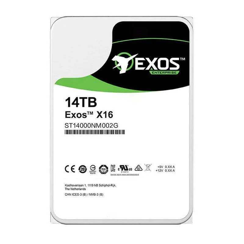 Internal HDD Exos X16 14TB 7200 RPM 256MB Cache SAS 12Gb/s 512E/4KN 3.5 ...