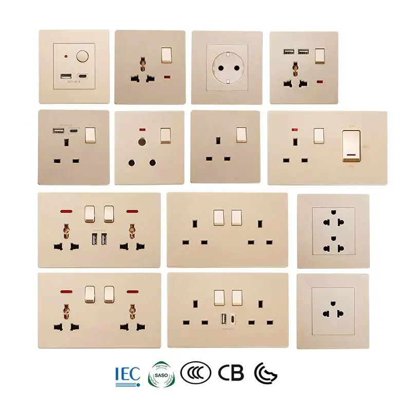 Alibaba.com: New Model Sockets and Switches Electrical UK Standard Wall ...