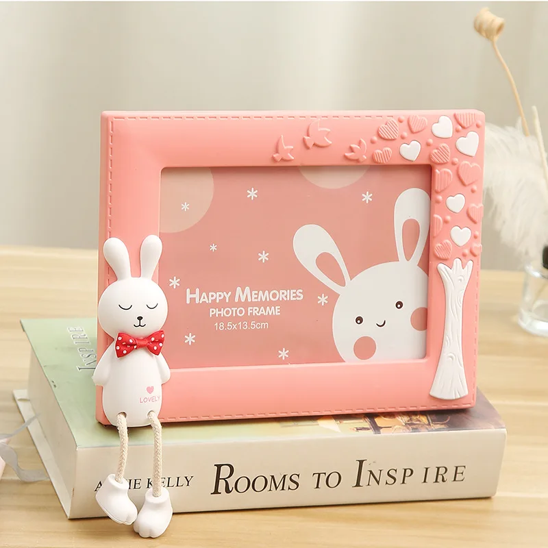 Children's Cartoon Cute Rabbit Photo Frame 7 Inch Simple Photo Frame ...