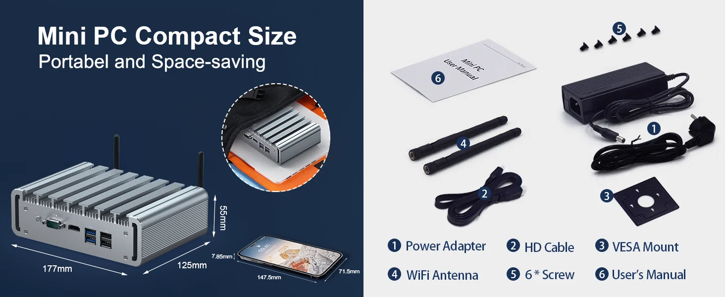 Soft Router Pfsense Firewall Micro Desktop Computer 6 Lan 2.5g Hd Dual ...