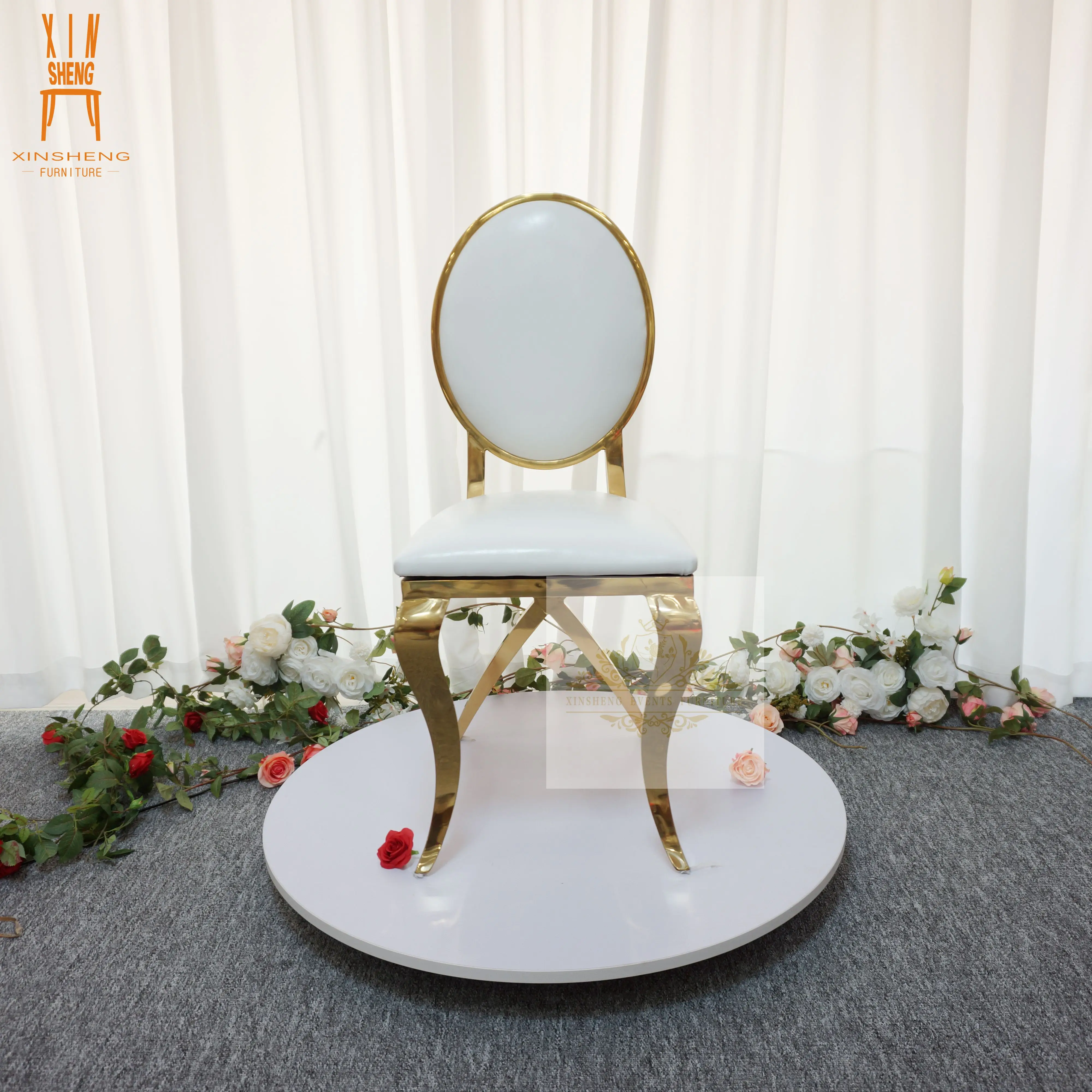 Wholesale Luxury Wedding X Legs Stainless Dining Hall Event Chair - Buy ...
