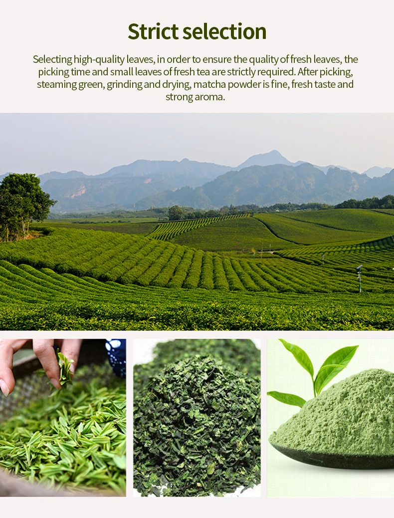 1kg Matcha Flavor Bubble Green Tea Powder Sweet Ingredients in Reusable ...