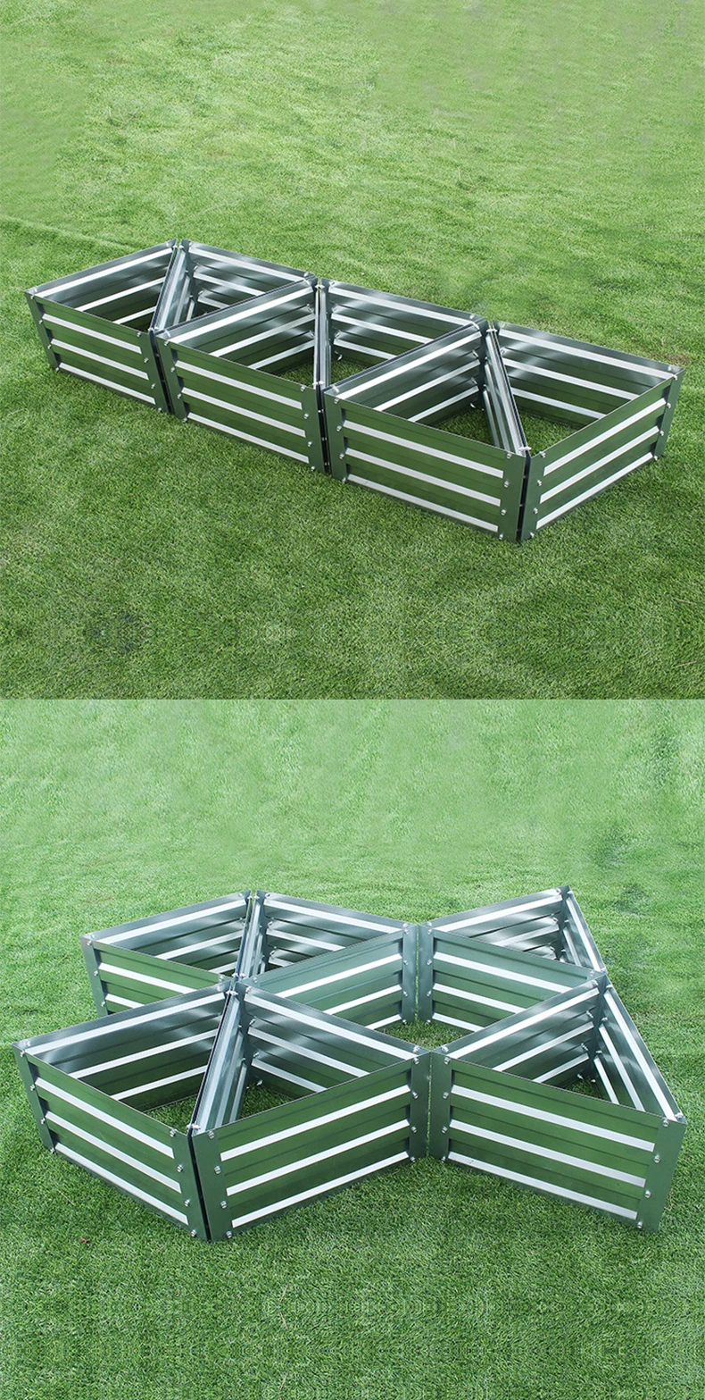 Triangle Kit Corrugated Modular Planting Raise Wholesale Flower Box ...