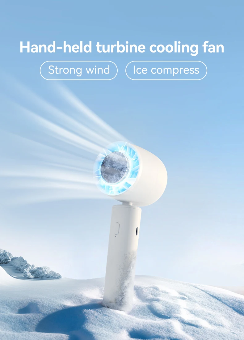 Semiconductor Refrigeration Fan 100 Speed Wind Ice Cooling Portable ...