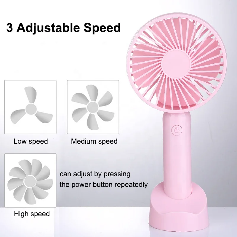 High Quality Ultra Thin Portable Handheld 3 Speed Fan Electric Mini ...