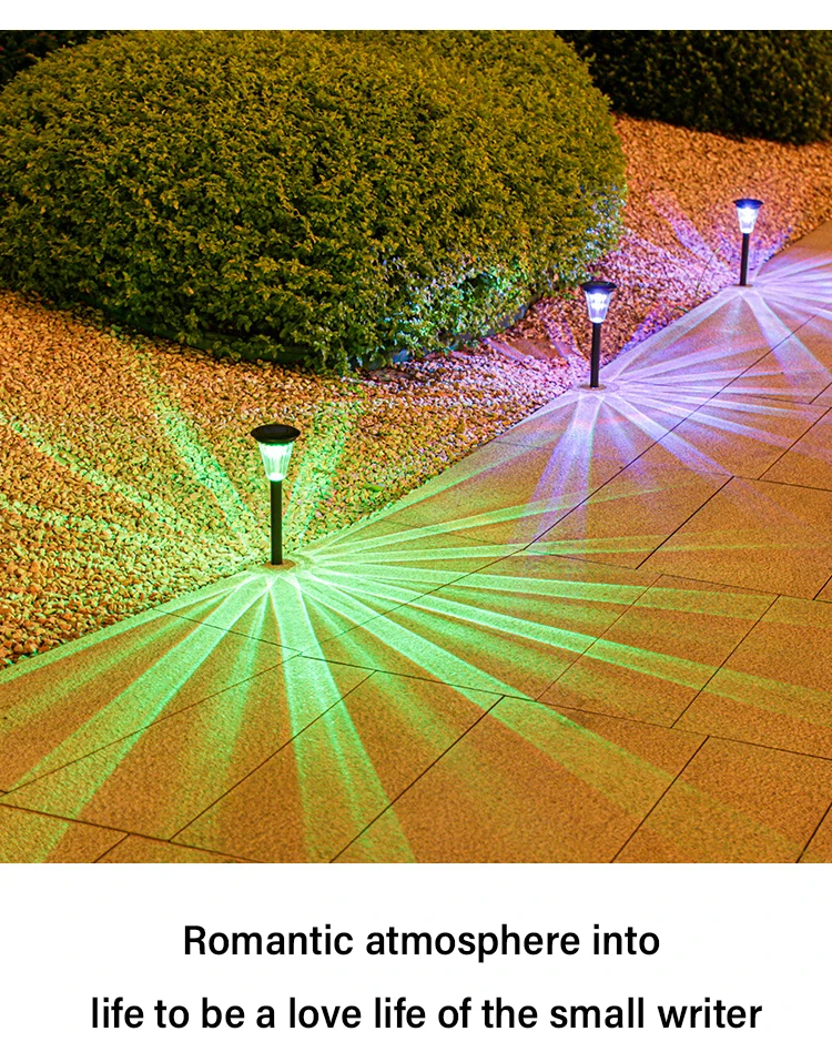 Ip65 Led Solar Flower Light Colorful Lamp Waterproof Rgb Luminous ...