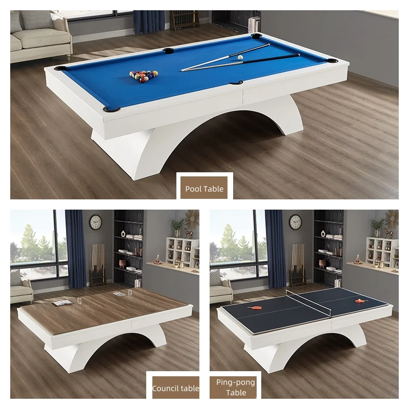 Rainbow Legs Design Pool Table 7ft 8ft 9ft Slate Top Solid Wood ...
