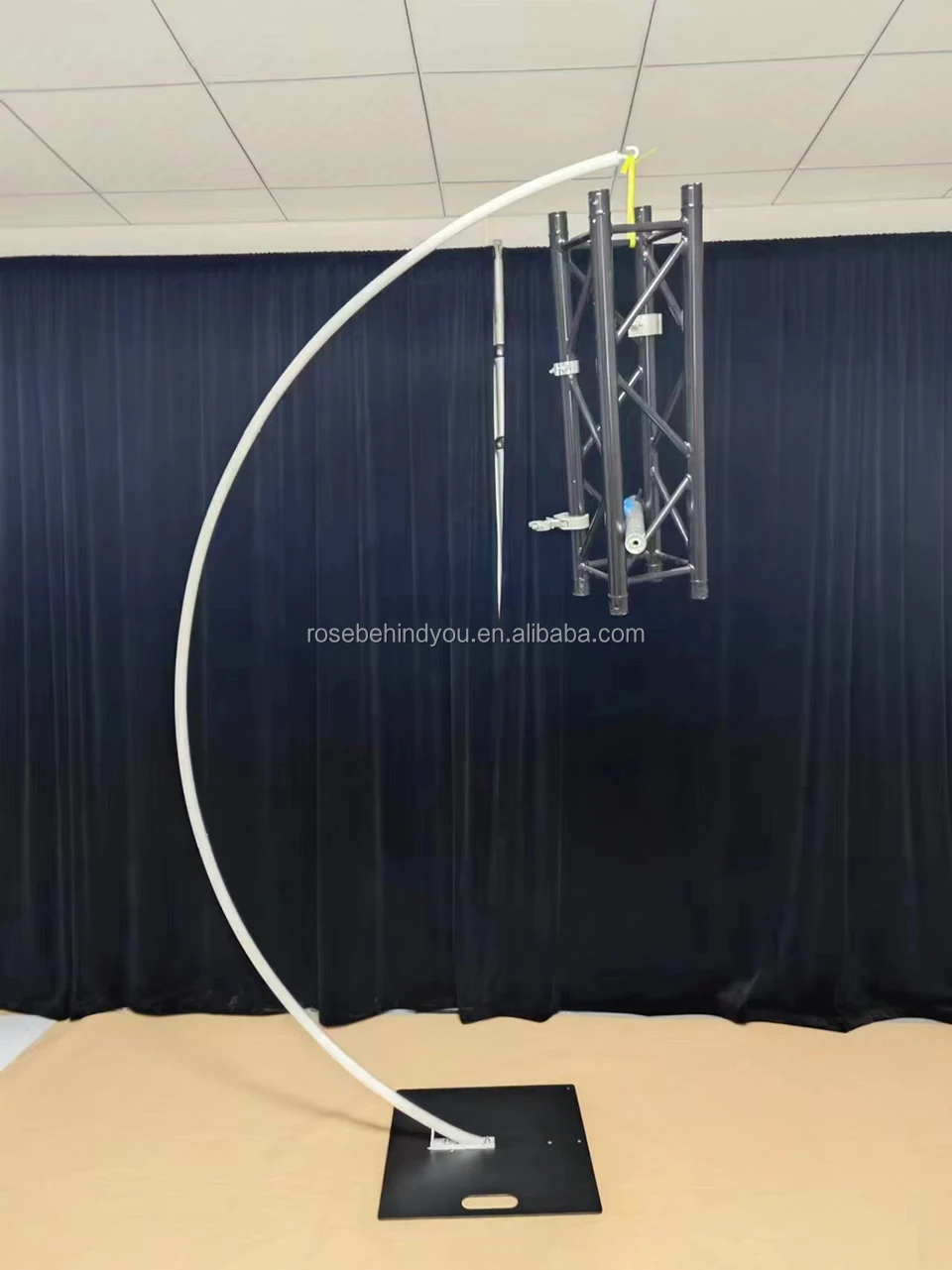 Wedding Chandelier Floor Standing Candle Stand Hanging Metal Backdrop ...