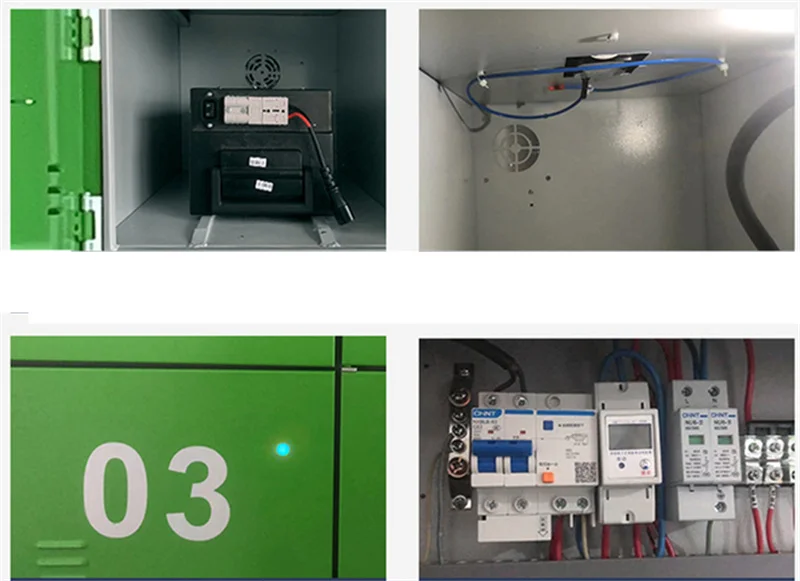 Outdoor 8 Warehouses Ebike Charging Cabinet Shared Scanning Lithium ...