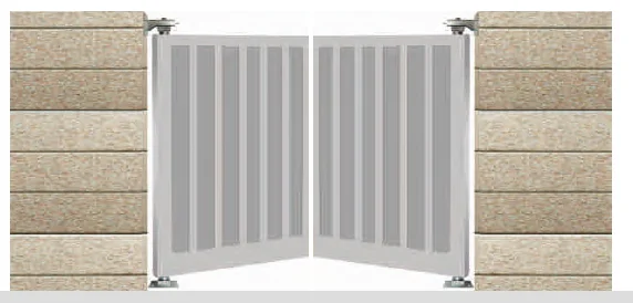 Durable Swing Gate Hinge - 180 Degree Opening & Adjustable