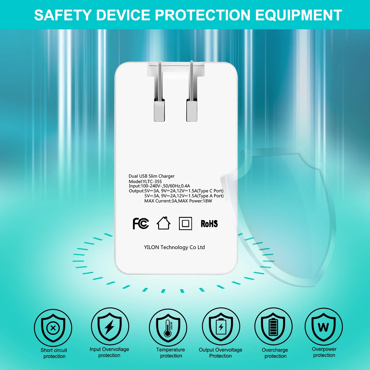 20w Mini Pd Qc Adapter Wall Charger With Dual Usb Charging Ports Power ...