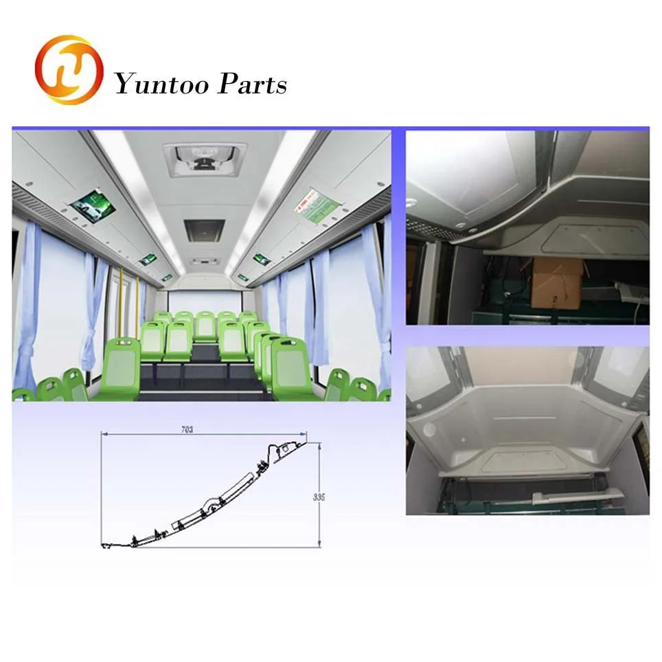 High-middle Coach Bus Interior Trim with LED & Kits