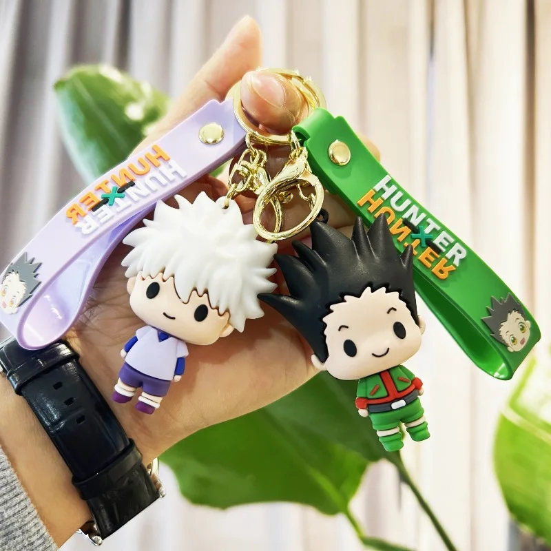 Character Freecss Killua Zoldyck Anime Hunter X Hunter Rubber Keychain ...