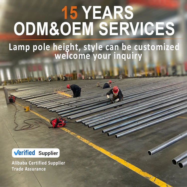 Street Light Pole Tubular Poles 4m 6m 8m 10m 12m Street Lighting High ...