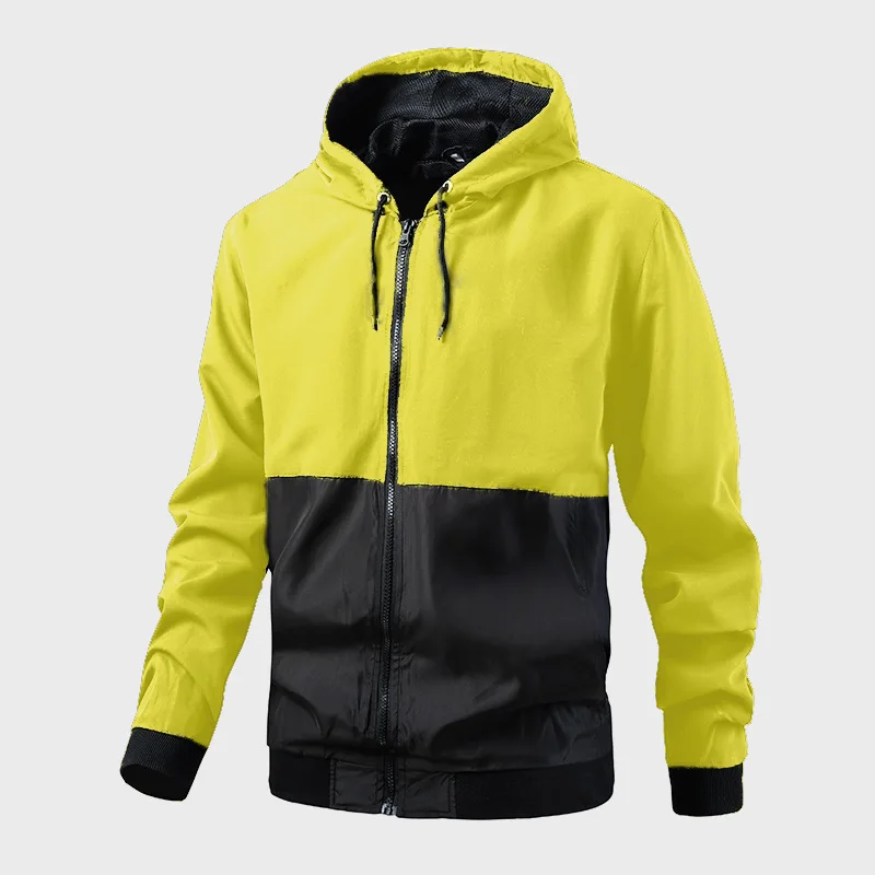 Mens Windbreaker Jacket Custom Logo Lightweight Retro Wind Breakers ...