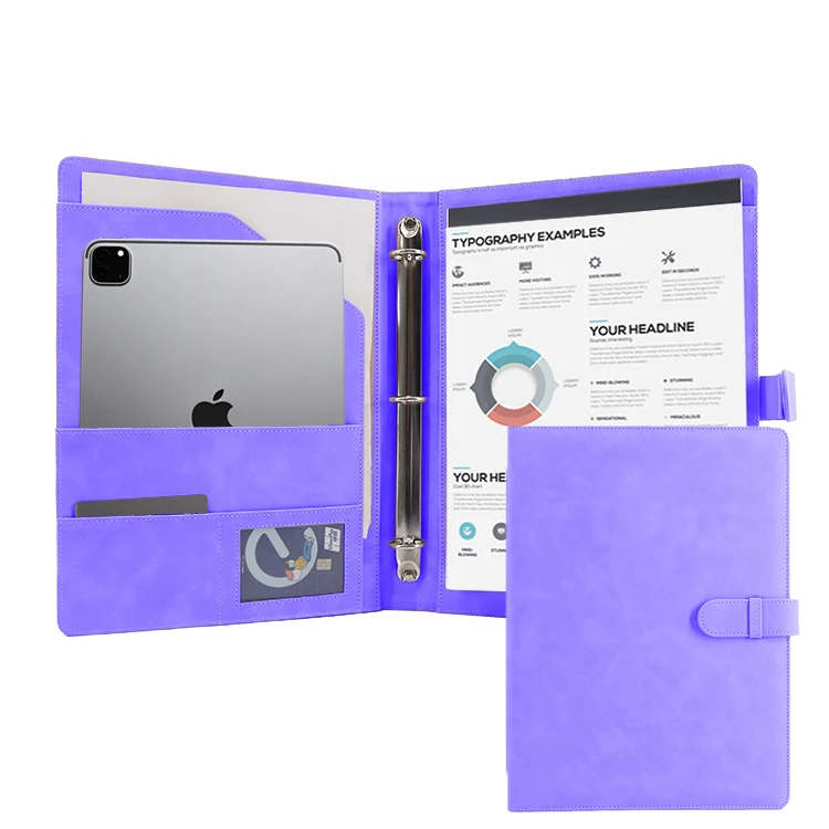 Padfolio Professional Portfolio - Multi-Pocket Leather Folder