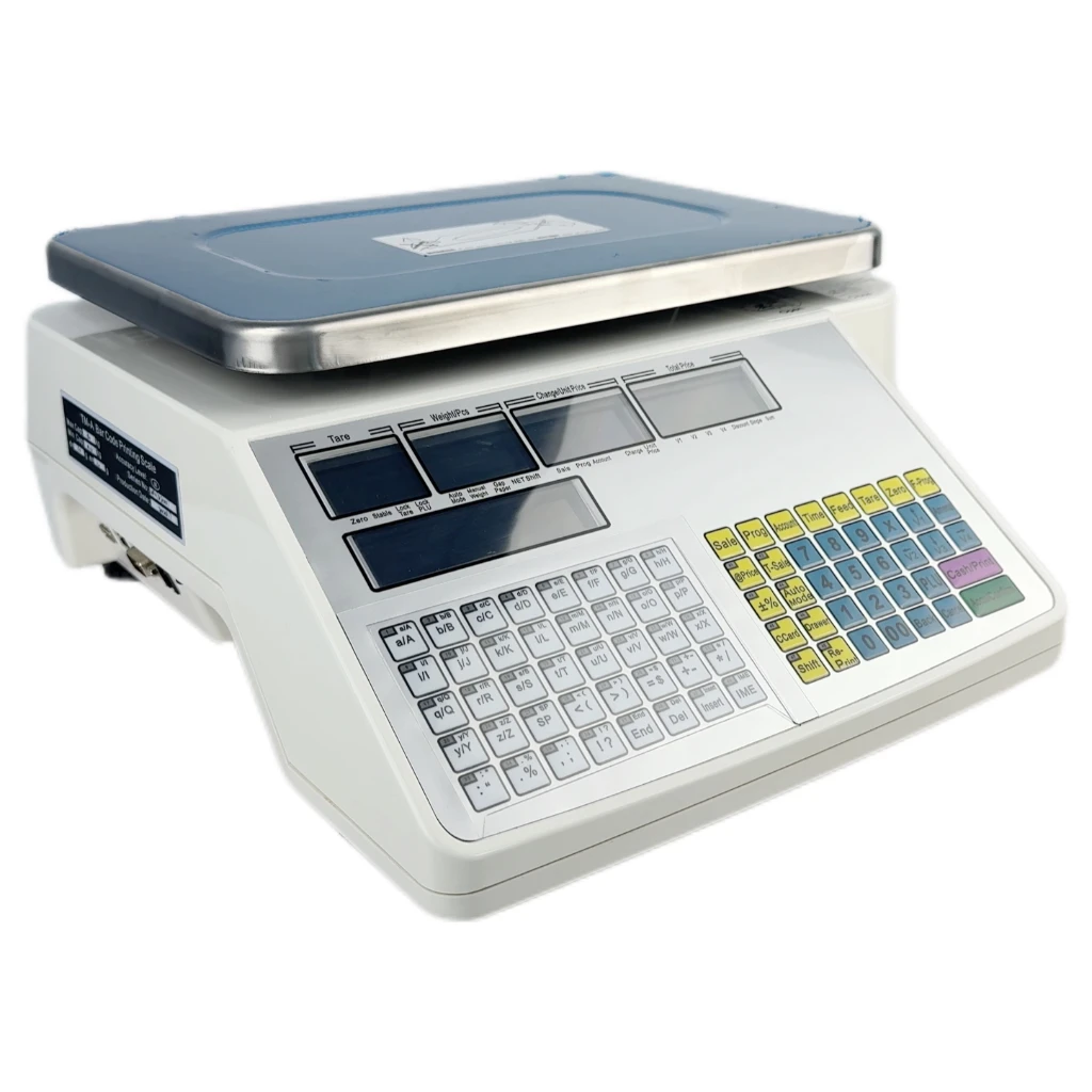 TMA Label Printing Weighing Scale Barcode Rece Supermarket Scale ...