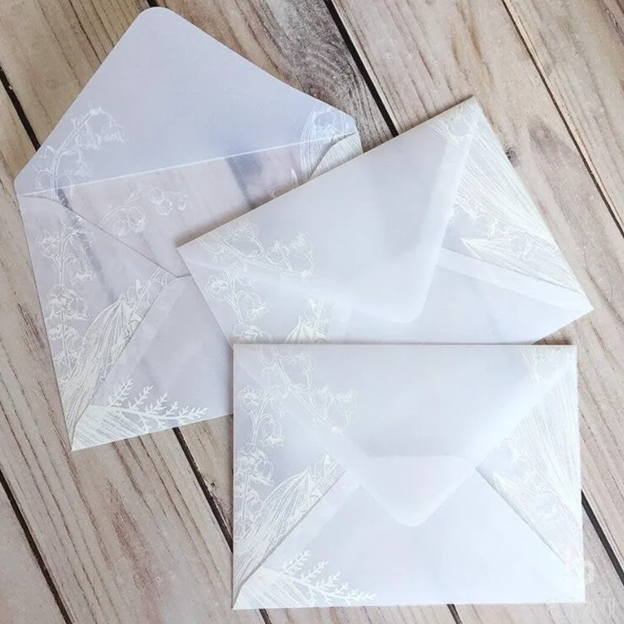White clear envelopes Transparent Wedding invitation Envelopes| Alibaba.com