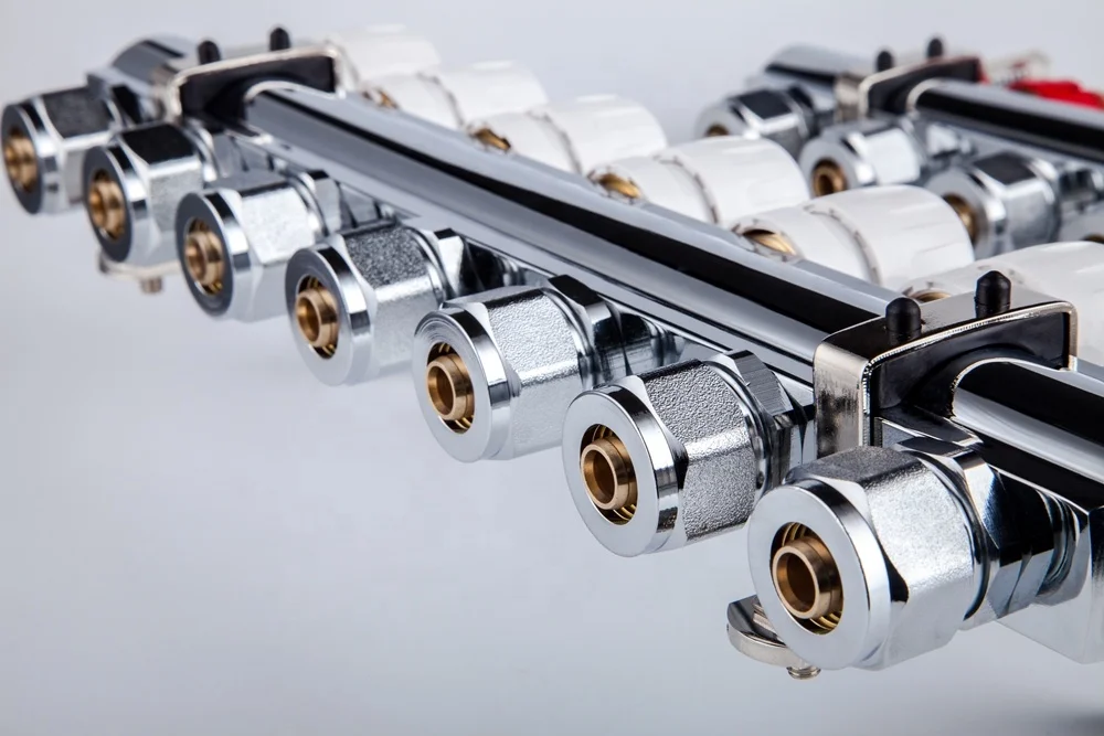 Brass Collectors Brass Manifold With Flow Meter for Floor Heating ...