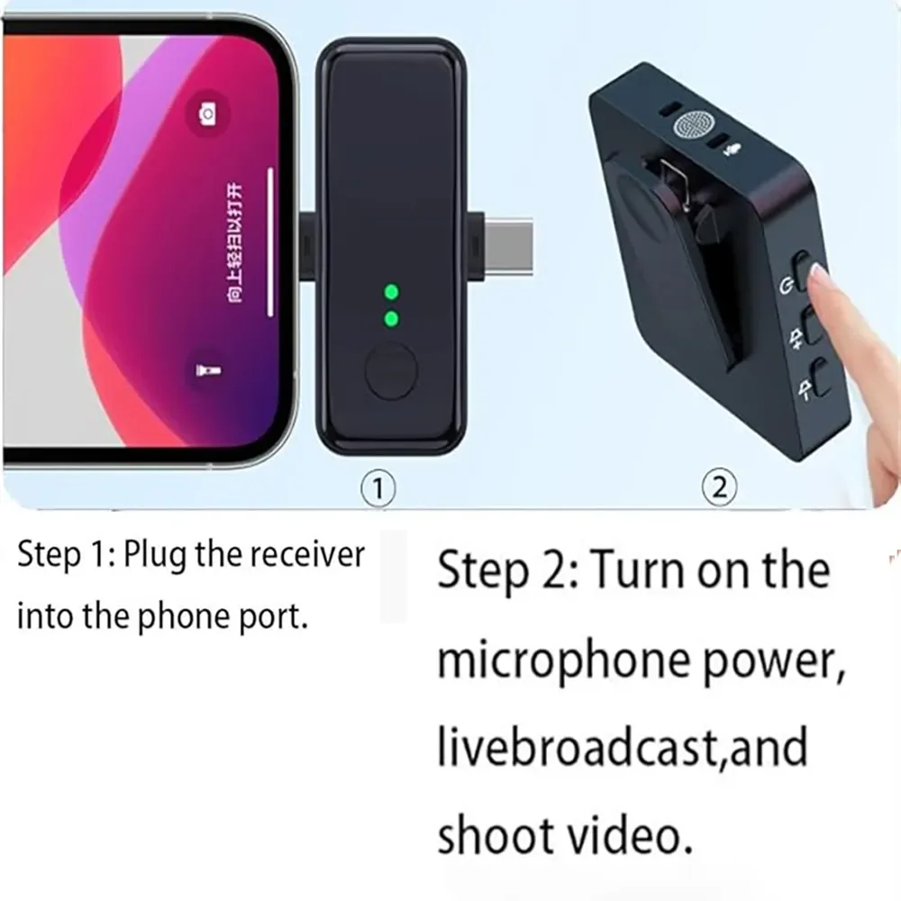 2Mic 3 In1 Wireless Mic Kit: Handheld, Lapel, & Camera Microphone for ...