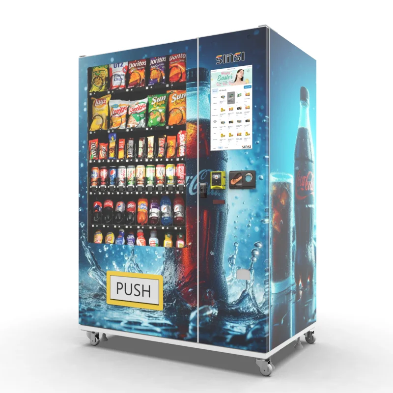 Alibaba.com: Sinsi Refrigerator Orange Juice Combo Vending Machine with ...