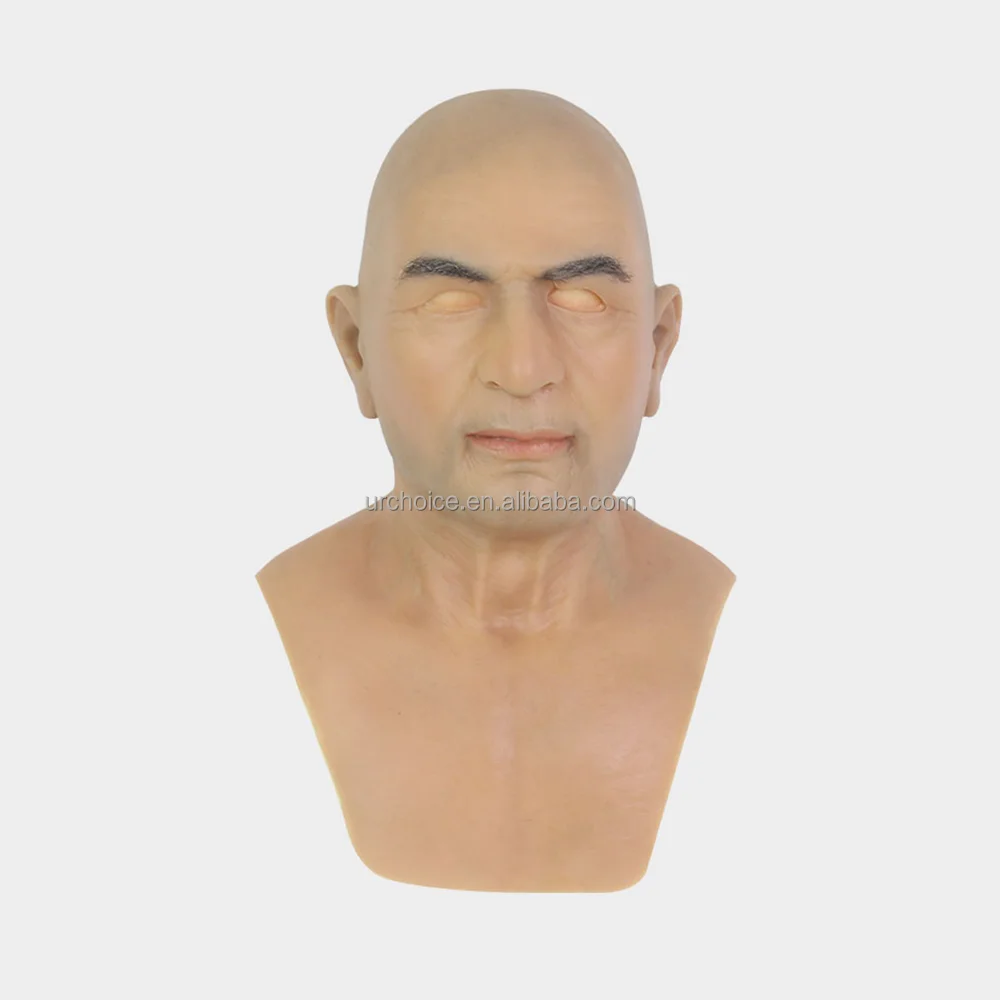Realistic Silicone Male Head Mask for Cosplay & Crossdress