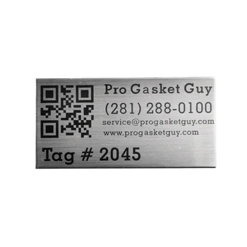 Custom Qr Code Asset Aluminium Barcode Labels Laser Engraving Serial ...