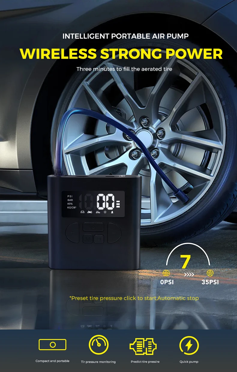 Smart Air Pump Newly Mini Portable Compressors 12v Multiple ...