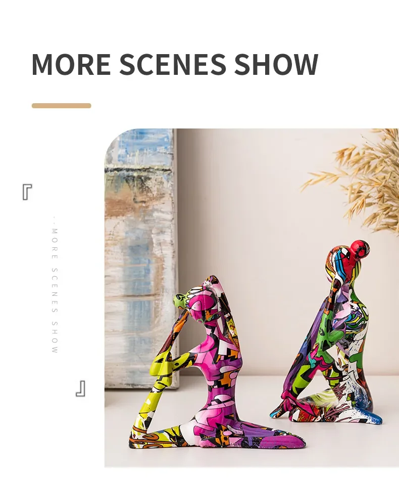 Painted Figure Figurines - Elegant Home Decor Solutions