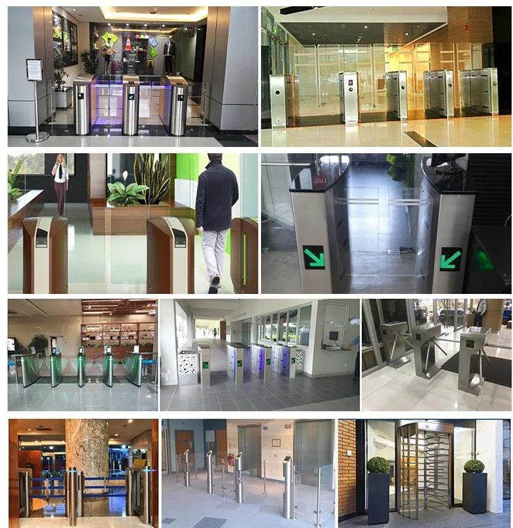 Office Sliding Barrier Gate Turnstile - Pedestrian Safety
