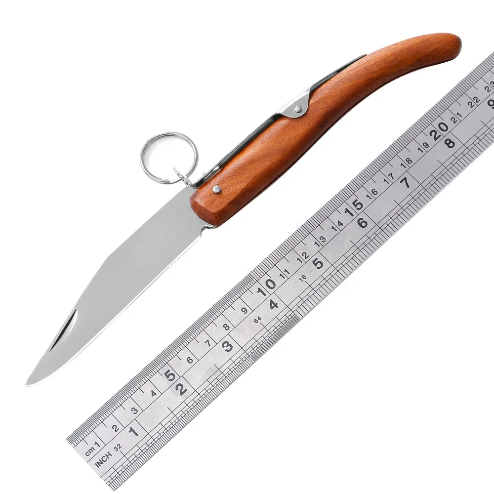 Classic African Yatagan Style Clip Point Blade Ratchet Pull Ring Lock ...