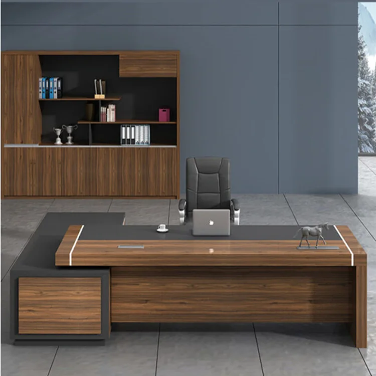Office Furniture Simple Modern MDF Luxury CEO Executive Desk