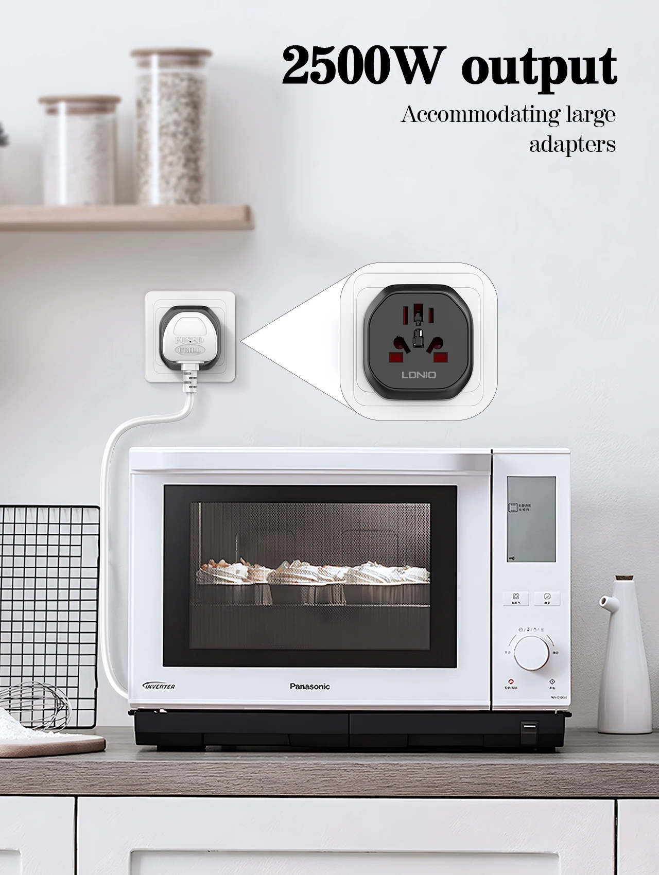 LDNIO Z7 2500W Universal Adapter - Reliable Travel Solution