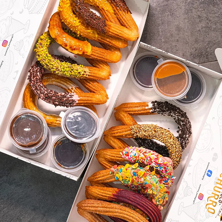 Eco Friendly Crepes Paper Cone Packaging - Fast Food Box