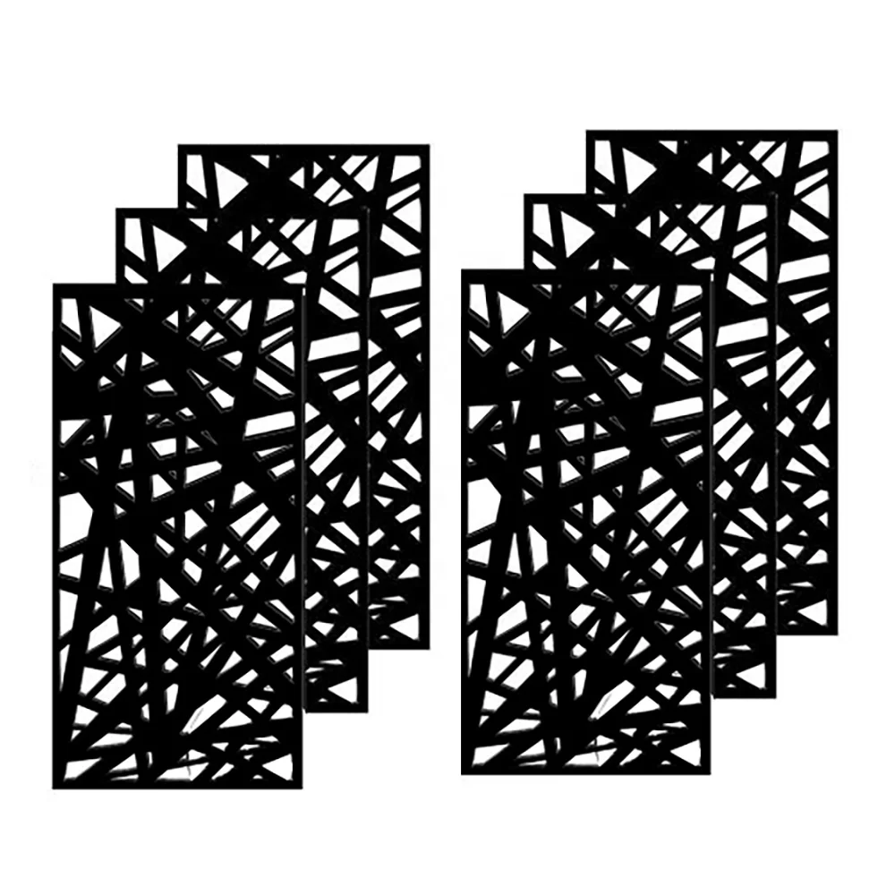 Black Wooden Grain Exterior Wpc Garden Screen Panel 15mm In China - Buy ...