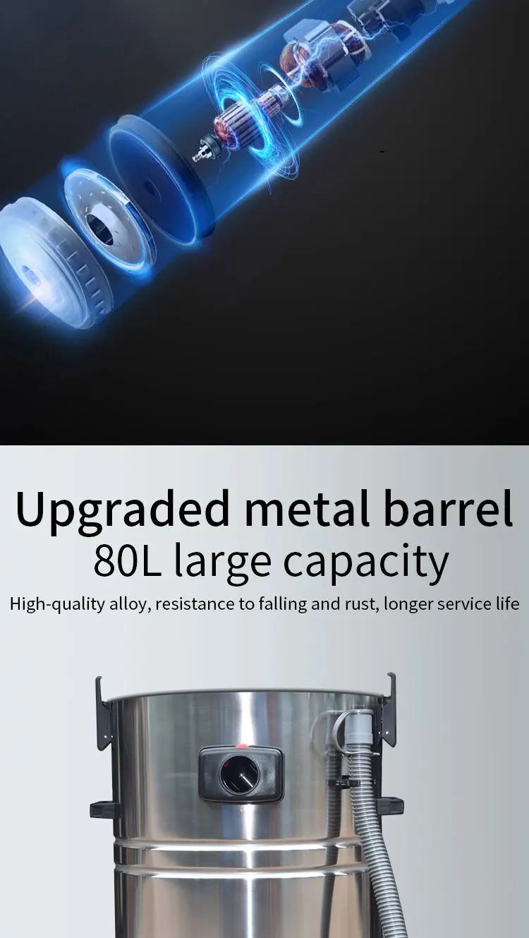 3000W Industrial Vacuum and Water Suction Machine for Commercial Use