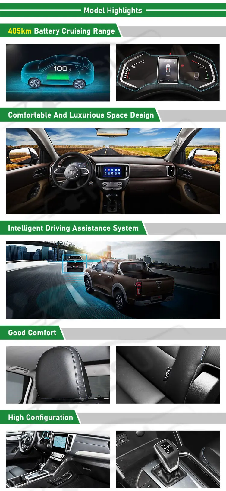 Great Wall Poer EV Pickup 2022 - High Quality Electric Car