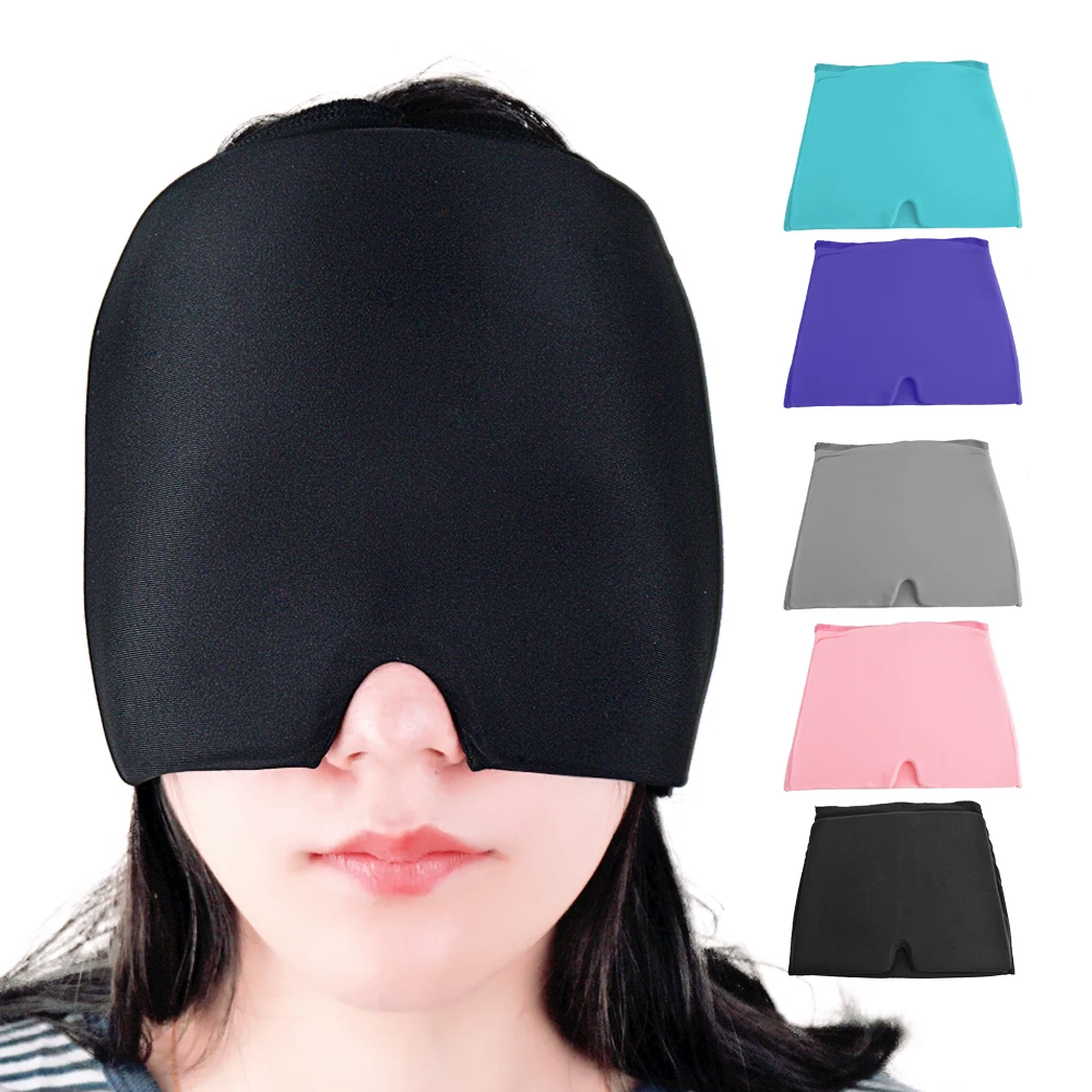 Gel Ice Migraine Relief Hat Hot Cold Therapy Headache Relief Cap 360