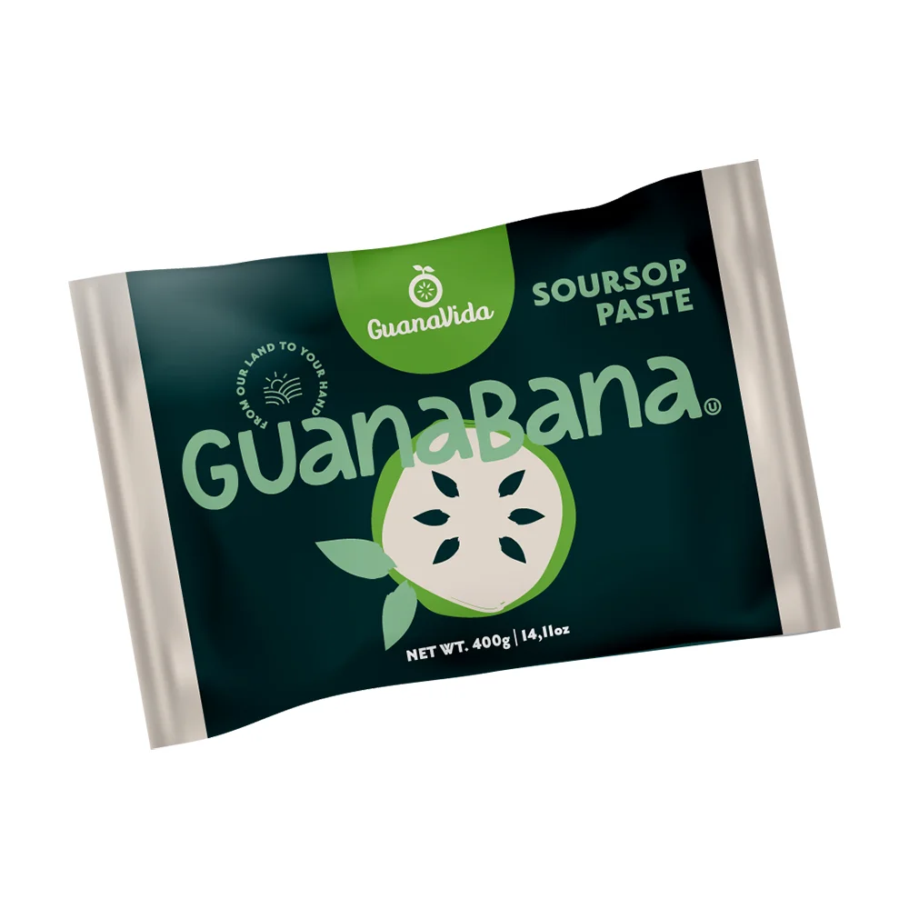 Guanavida Preserved Soursop Paste Sweet & Sour Syrup 400 Gr Vacuum Pack ...