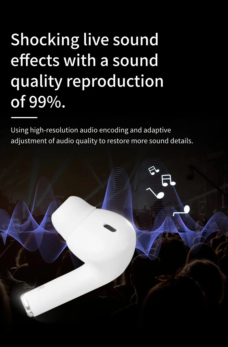 Tws Type-c Hd Vocal Principle Noise Reduction Earphones With Waterproof ...