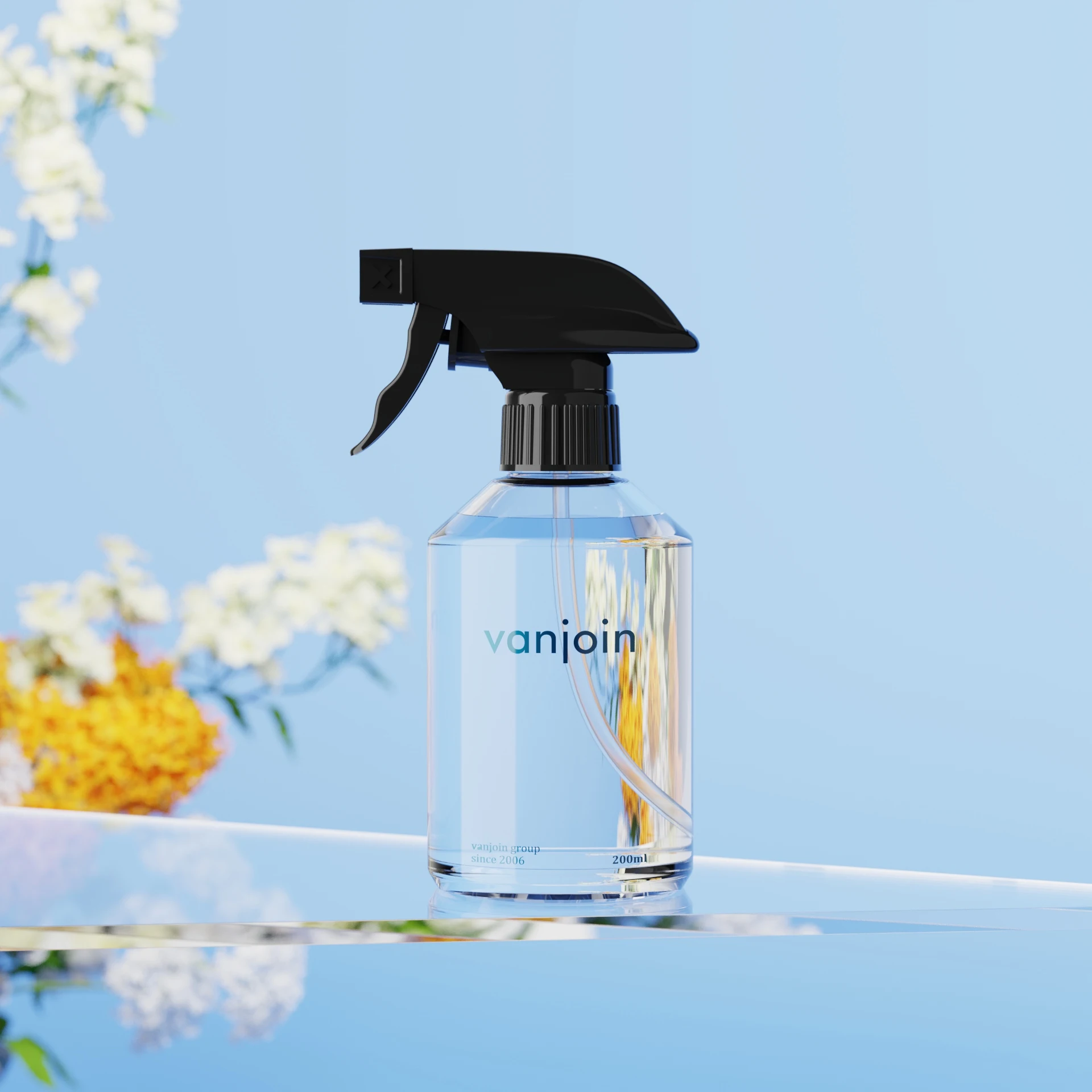 Empty Custom Luxury Glass Room Refillable Spray Perfume Bottle 200ml ...