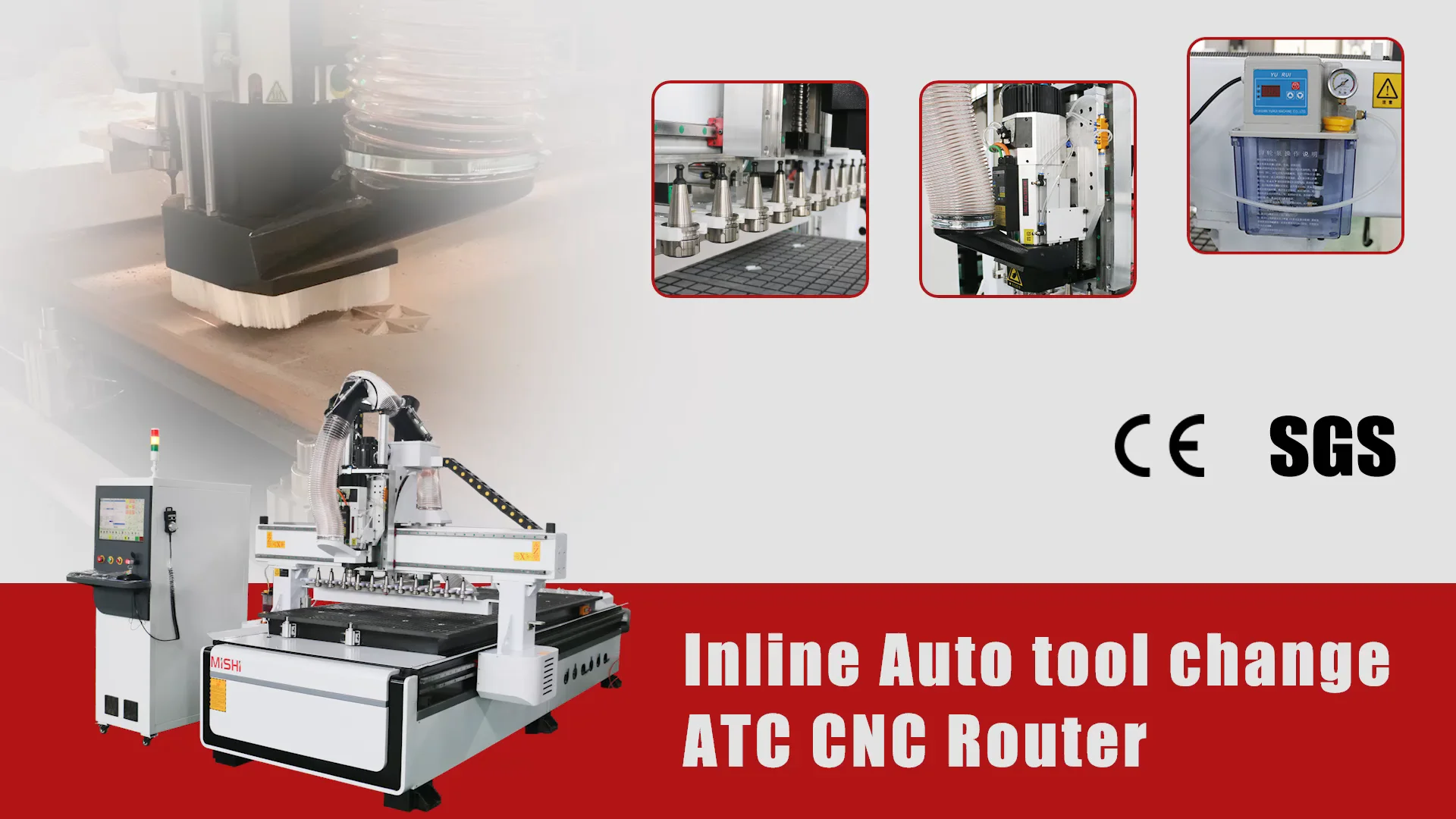 Mishi Advertising Industry 3 Axis 3d Cnc Router 1325 Atc Cnc Router ...